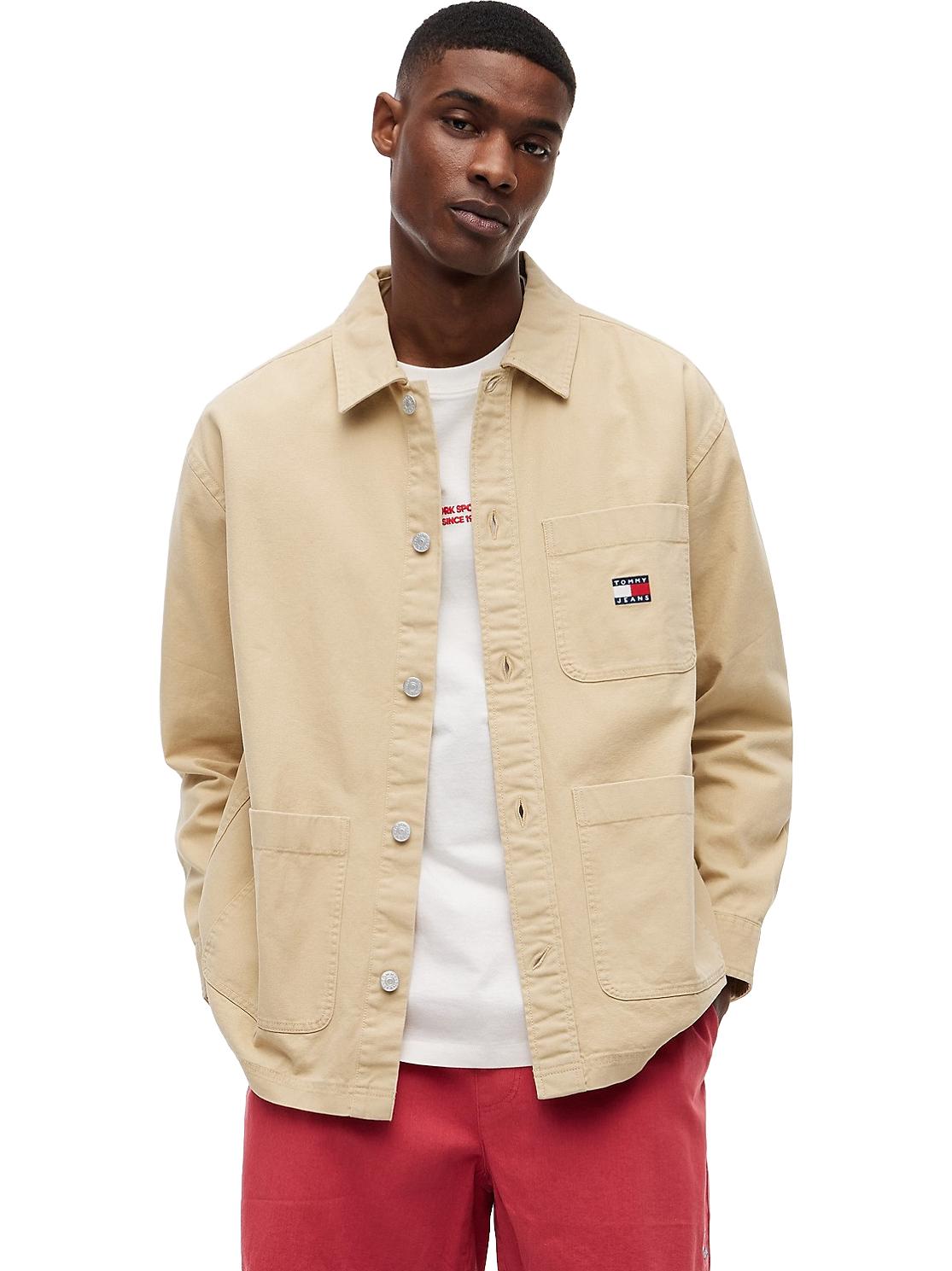 TOMMY HILFIGER men's tommy jeans oversized overshirt -